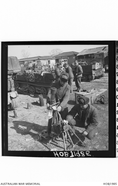Two unidentified members of the 3rd Battalion, The Royal Australian ...