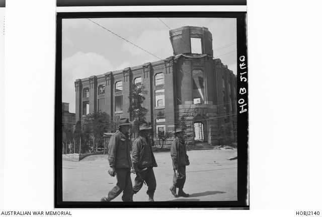 Three unidentified members of the 3rd Battalion, The Royal Australian ...
