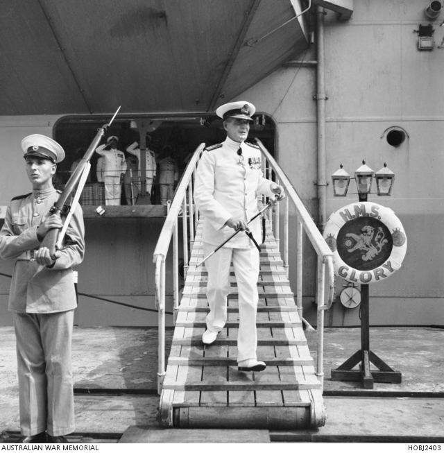 After his farewell visit to his old Flagship, Vice Admiral Sir Guy ...