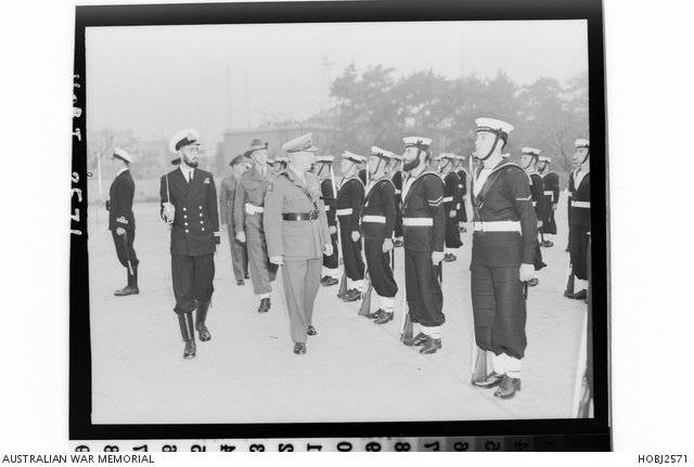 At his farewell parade in Kure, Lieutenant General (Lt Gen) Sir Horace ...