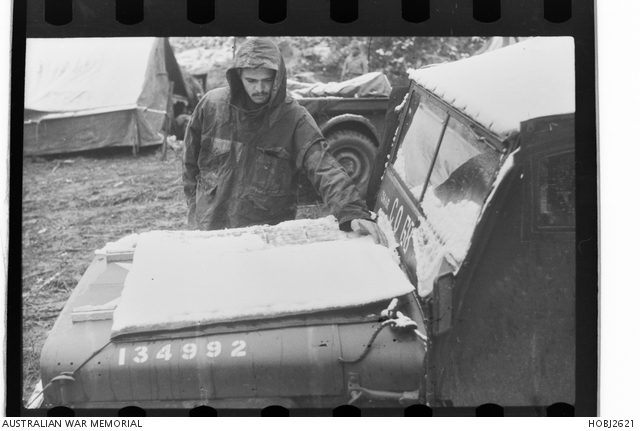 An unidentified member of the 3rd Battalion, The Royal Australian ...