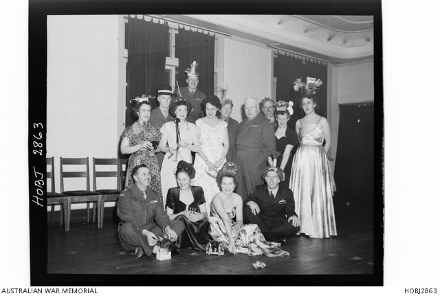 A group of Australian officers from the British Commonwealth Occupation ...