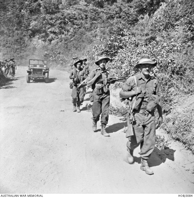 Unidentified members of B Company, 1st Battalion, The Royal Australia ...