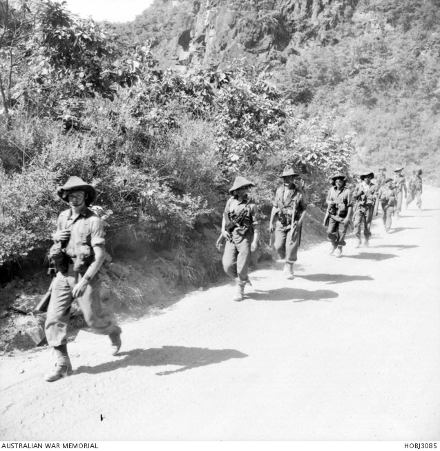 Unidentified members of B Company, 1st Battalion, The Royal Australia ...