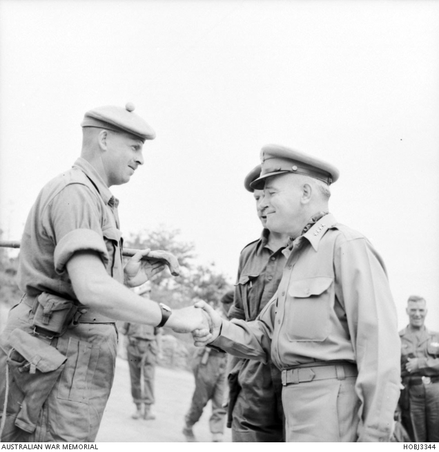 Korea. 16 July 1952. The Chief of Staff of the US Army, General Lawton ...