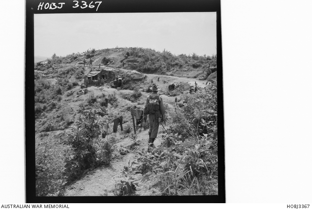After a hard days digging on reserve positions, an unidentified member ...