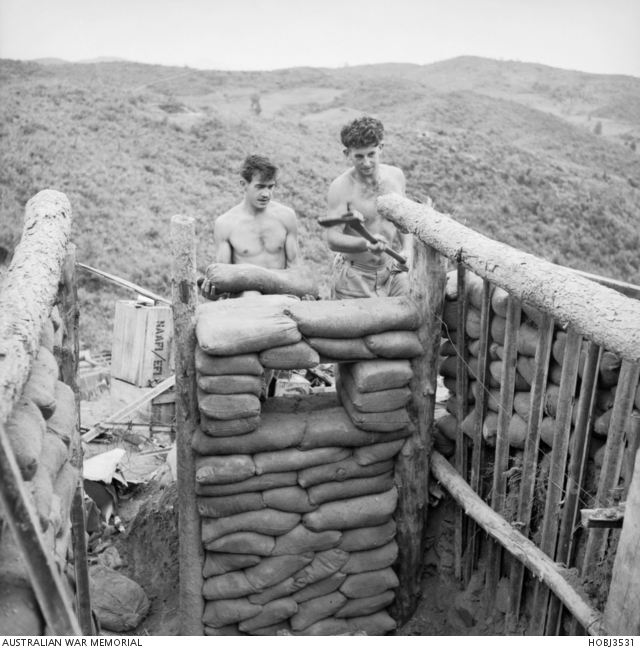 Lance Corporal Ken Single of Redfern, NSW, and Lance Corporal B. (Mac ...