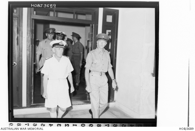 Admiral Sir Rhoderick McGrigor (left), First Sea Lord, Chief of Naval ...