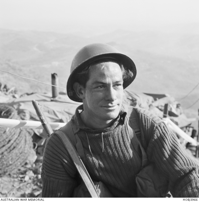Korea. January 1953. Informal portrait of Private Frank Williams of ...