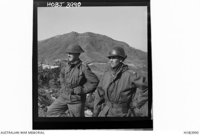 Korea. February 1953. Lieutenant Colonel R. L. Hughes of Puckapunyal ...