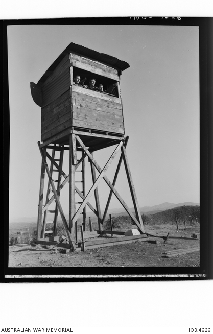Just inside the Demilitarised Zone (DMZ) watch towers have been erected ...