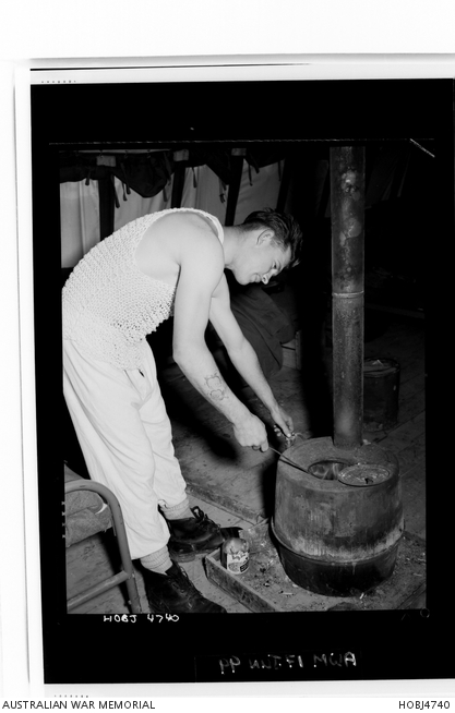 Korea. December 1953. A member of 3rd Battalion, The Royal Australian ...