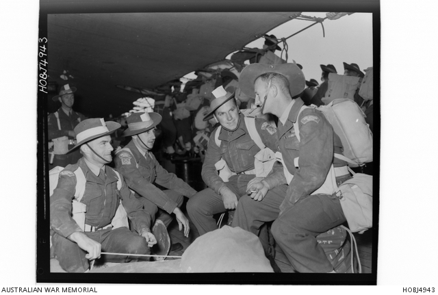 Pusan, Korea. 31 March 1954. The 1st Battalion, The Royal Australian ...