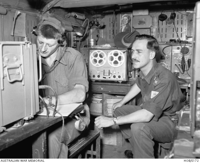Captain Ken Mair (right), Security Officer, Royal Australian Corps of ...