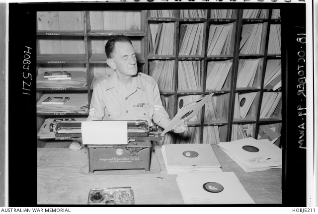 Kure, Japan. 5 August 1954. Staff Sergeant (Robbie) Roberts of Hampton ...