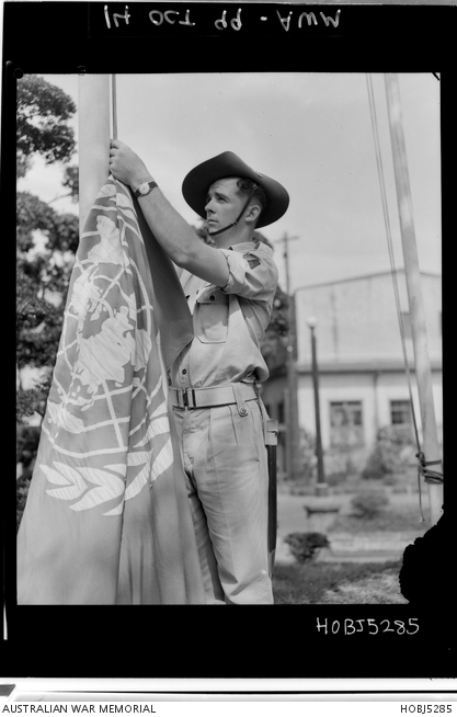 Private (Pte) R J 'Bake' Baker, 21, of Bangalow, NSW, a member of the ...