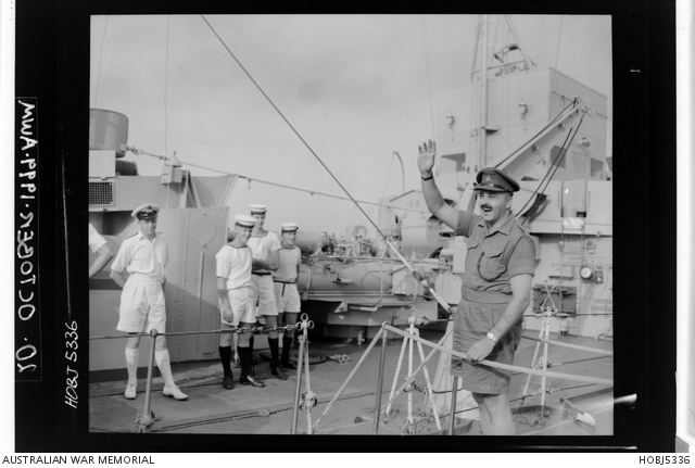 Kure, Japan. 25 September 1954. When the destroyer HMAS Arunta sailed ...