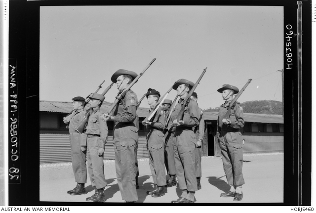 Members of the United Nations Platoon of the 8th Army Honor (Honour ...