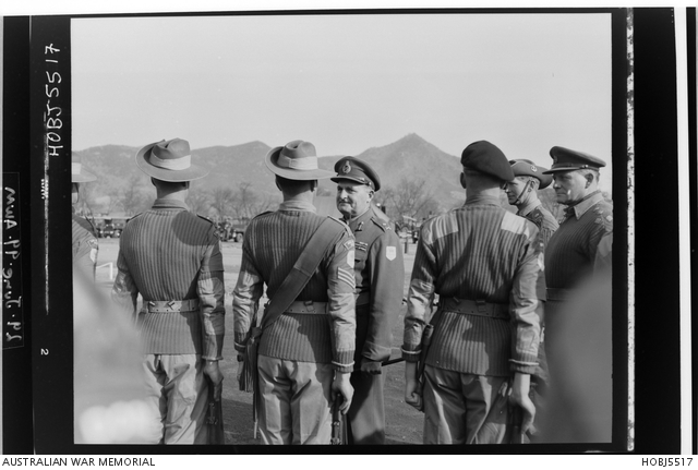 Korea. 15 November 1954. Major General (Maj Gen) Horatius Murray bade ...