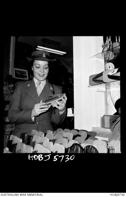 Kure, Japan. c. April 1955. Private (Pte) Rona Cooper of Earlville, Qld ...