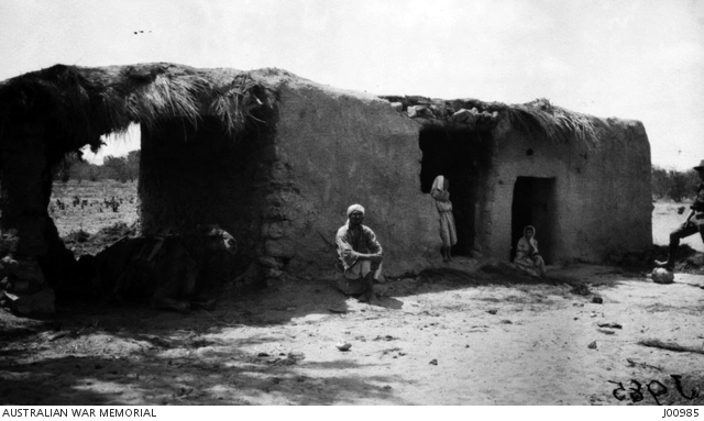 A typical Bedouin home, with separate roofed section for the family's ...