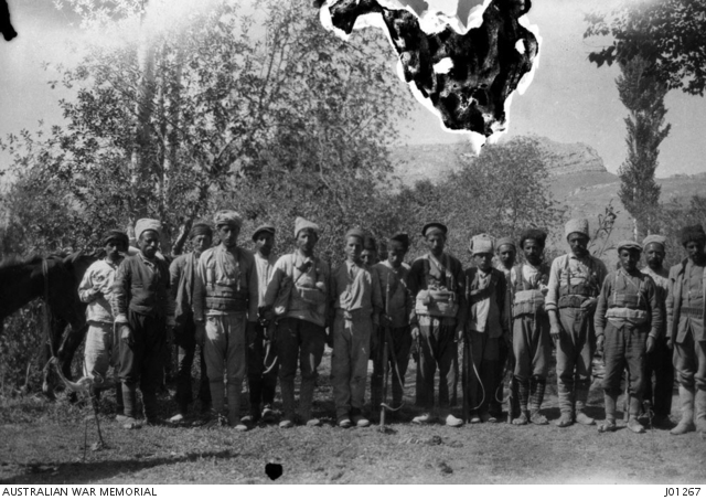 Group portrait of some of the male refugees from Urmiah, in the refugee ...