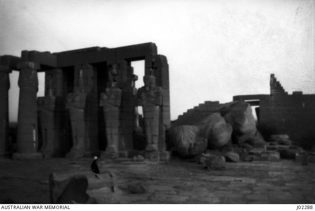 The fallen Colossus of Rameses II at Ramesseum, Thebes, Egypt ...