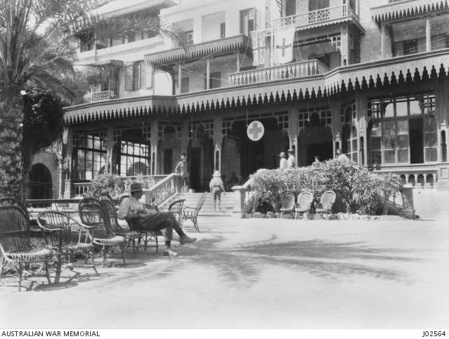 THE HOSPITAL AT MENA HOUSE HOTEL, MENA, EGYPT, IN 1915-10. (DONATED BY ...