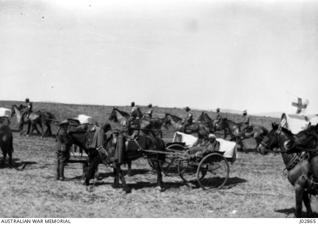 IN A RAID EAST OF RAFA IN 1916-07, THE A.L.H. RETURNED WITH ONLY ONE ...