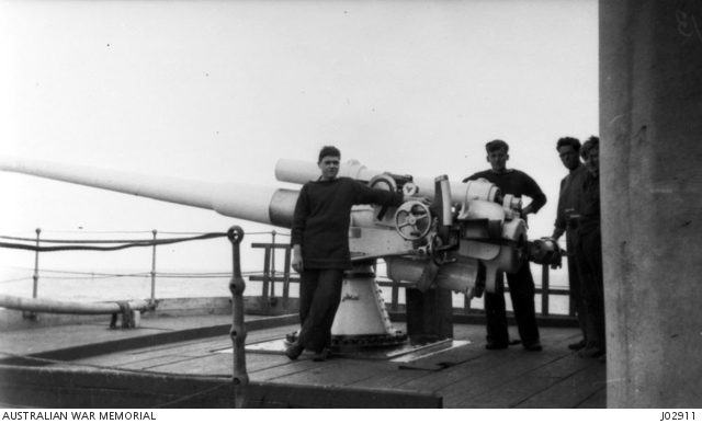THE NAVAL GUN AND CREW ON THE S.S. "ORCA" DURING THE VOYAGE TO ...