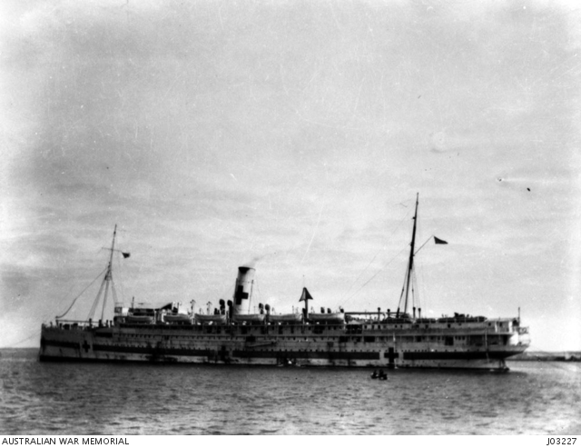 H.M. HOSPITAL-SHIP "MARAMA" AT PORT SAID IN 1918-11. (DONATED BY ...