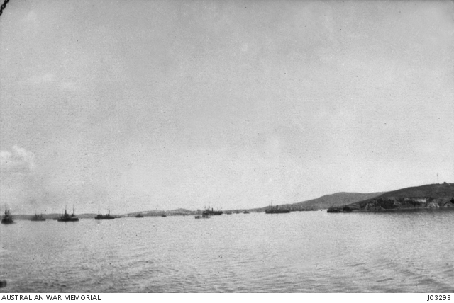 Mudros Harbour, Lemnos Island, Greece. 1915-03 to 1915-04 (Donated by ...