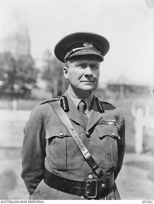 A portrait of Major General Sir Neville Howse, VC at the War Memorial ...