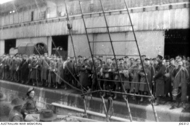 German Prisoners At Le Havre France Embarking On The Transport King