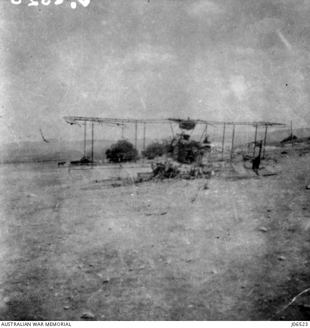 ENEMY PLANE BY THE TURKS BURIED WHEN THEY RETREATED. LOCATION NOT KNOWN ...