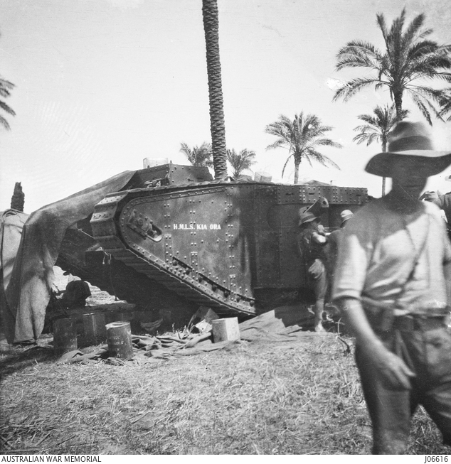 A Mark I female tank, HMLS (His Majesty's Land Ship) Kia Ora ...