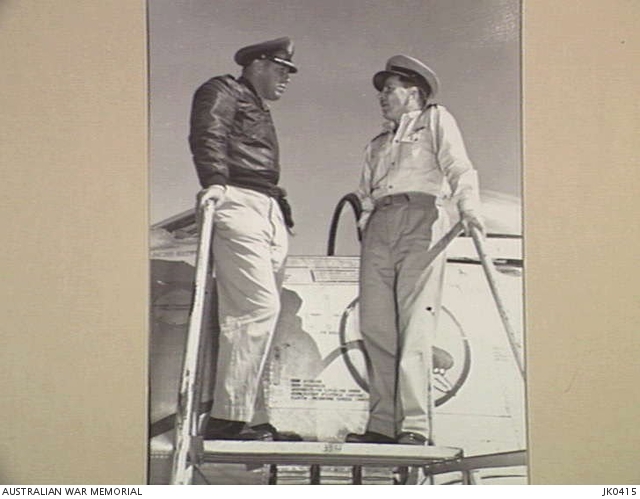 KIMPO, SOUTH KOREA. 1952. COLONEL CHARLES KING, ACTING CO OF THE USAF ...