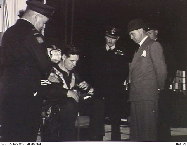 IWAKUNI, JAPAN. 1952-11-26. SAFETY EQUIPMENT SERGEANT BOB MILLIGAN ...