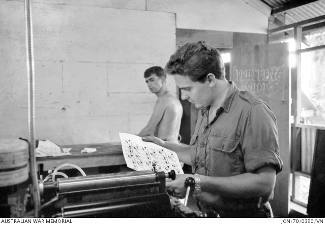Nui Dat, South Vietnam. June 1970. Corporal Ian Botham of Harbord, NSW ...