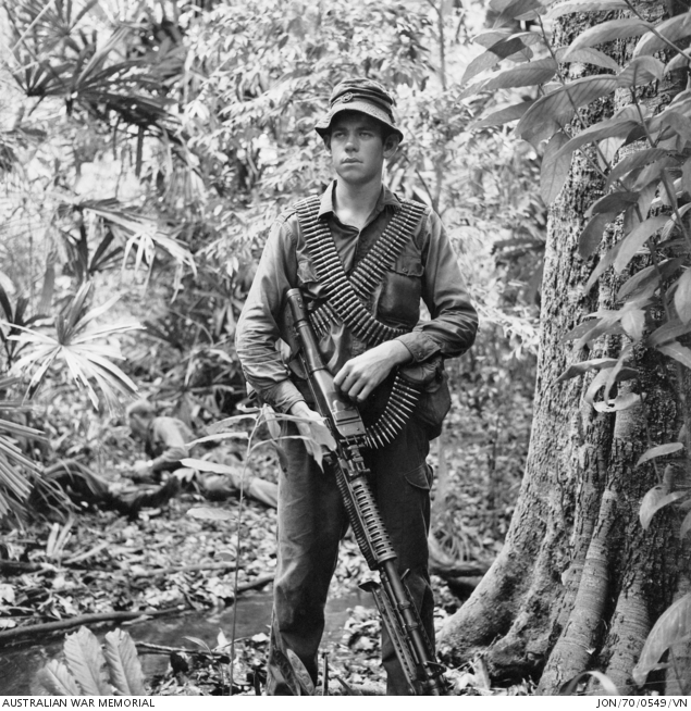 Phuoc Tuy Province, South Vietnam. July 1970. Private Steve Madson of ...