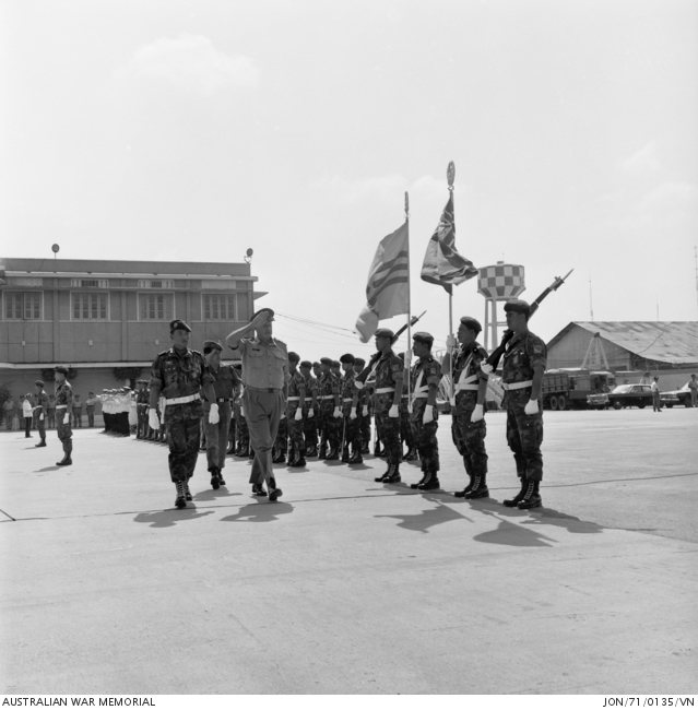 2790698 Major General James Malcolm Fraser takes the salute at Tan Son ...
