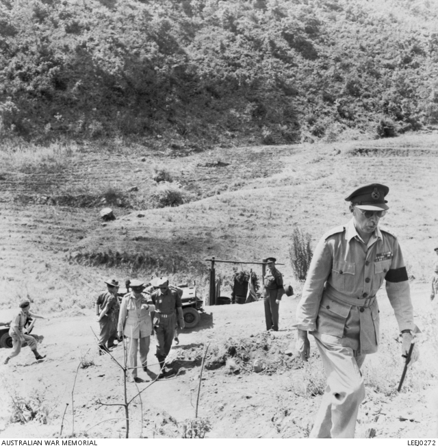 Lieutenant General (Lt Gen) Sydney F Rowell (front), the Chief of ...
