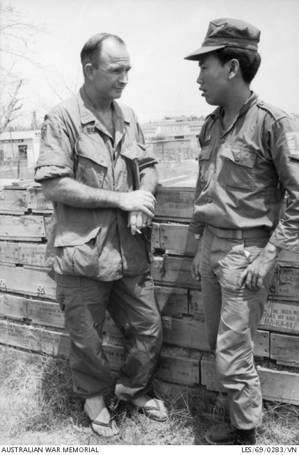 Quang Tri Province, South Vietnam. 1969-05. Warrant Officer Class 2 Frank Bell of Kalgoorlie, WA ...