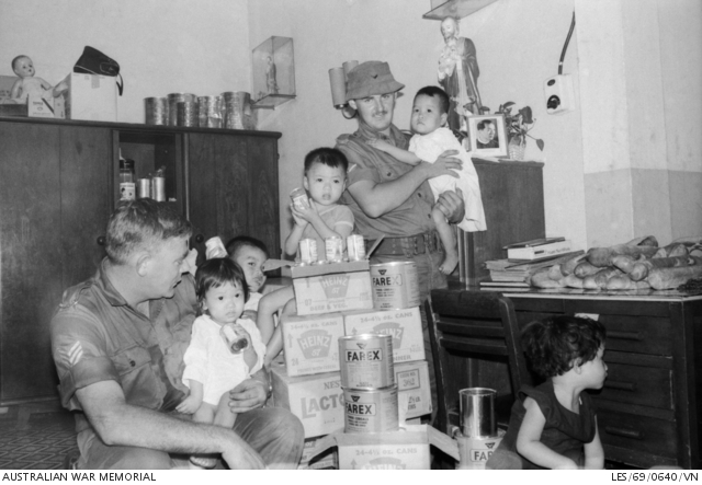 Sergeant Vic Pitts of Stafford, Qld, and Lance Corporal Ray Moon of ...