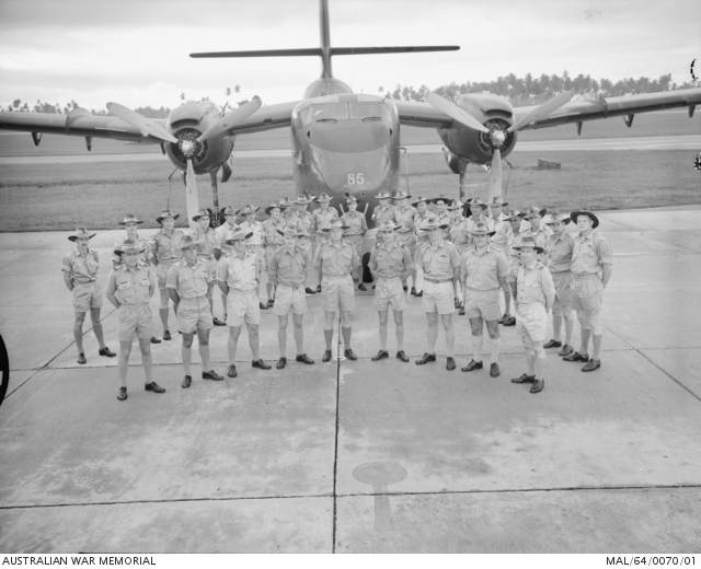 Members of the newly formed RAAF Transport Flight, Vietnam, pose in ...