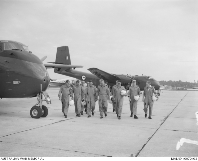 Aircrew members of the newly formed RAAF Transport Flight, South ...