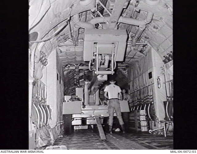 The interior view of the Hercules showing the close fit of the huge ...