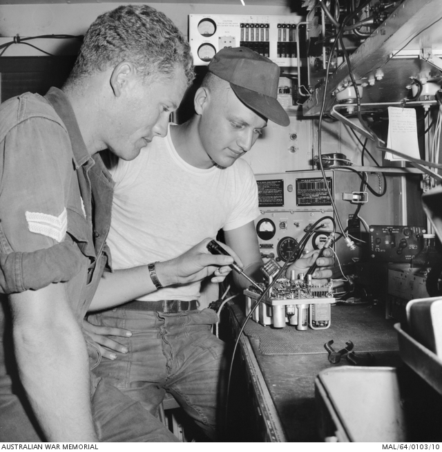 53406 Corporal (Cpl) Matthew James Ryle, radio technician of Mt Lawley ...