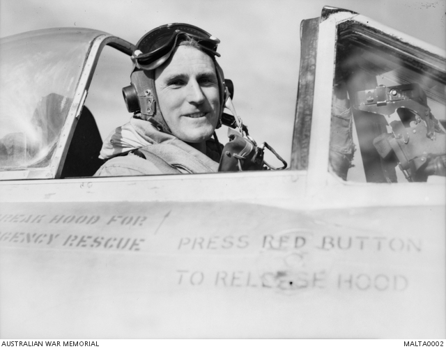 Portrait of Pilot Officer (PO) Reg Jones of North Sydney, NSW, at the ...