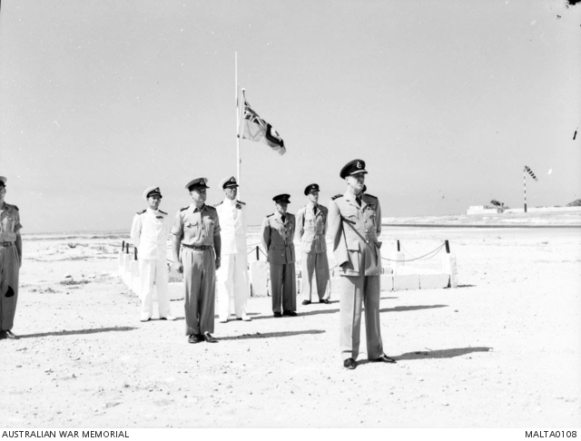 Air Chief Marshal Sir Arthur Sanders CBE addresses a parade of ...